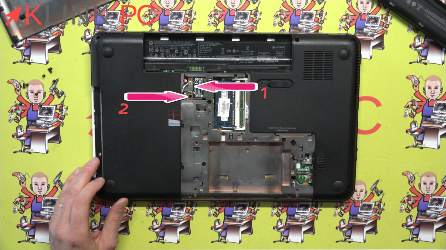 Comment démonter un PC portable HP Pavillon g 6 2203 - Blog Klink PC