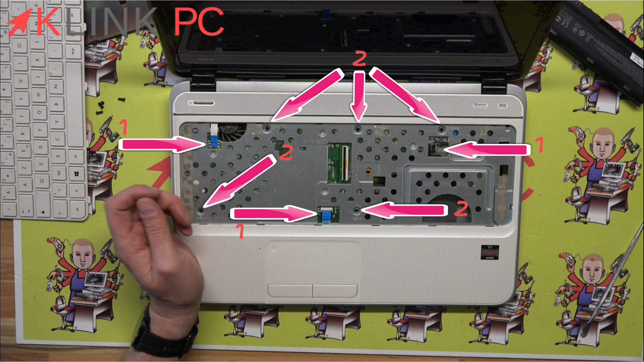 Comment démonter un PC portable HP Pavillon g 6 2203 - Blog Klink PC