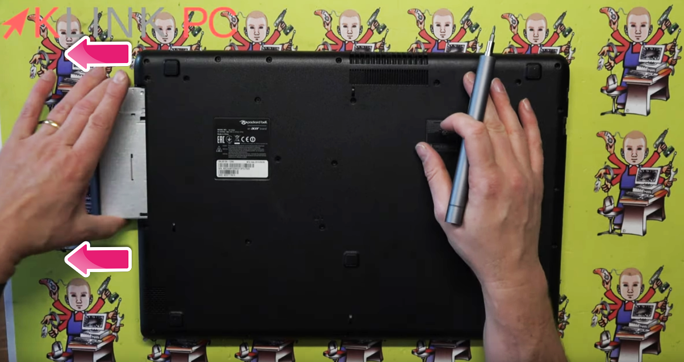 Comment démonter un PC portable Packard Bell Easynote N15Q4-ENLG81BA - Blog Klink PC