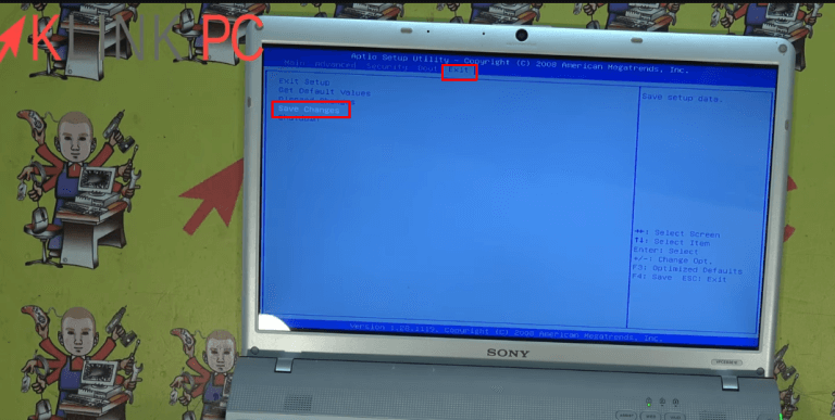 Comment accéder au BIOS et au boot order sur un PC SONY VAIO