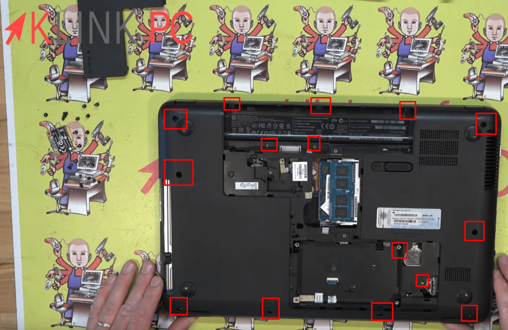 Comment démonter un PC portable Compaq CQ58-108